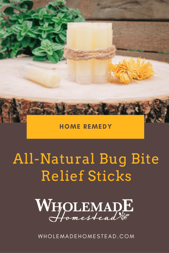 All-Natural Bug Bite Relief Sticks - WholeMade Homestead