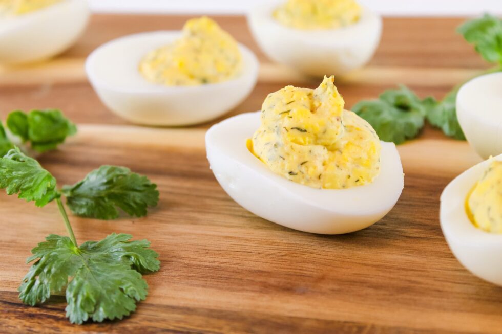 Herbed Deviled Egg Recipe - WholeMade Homestead