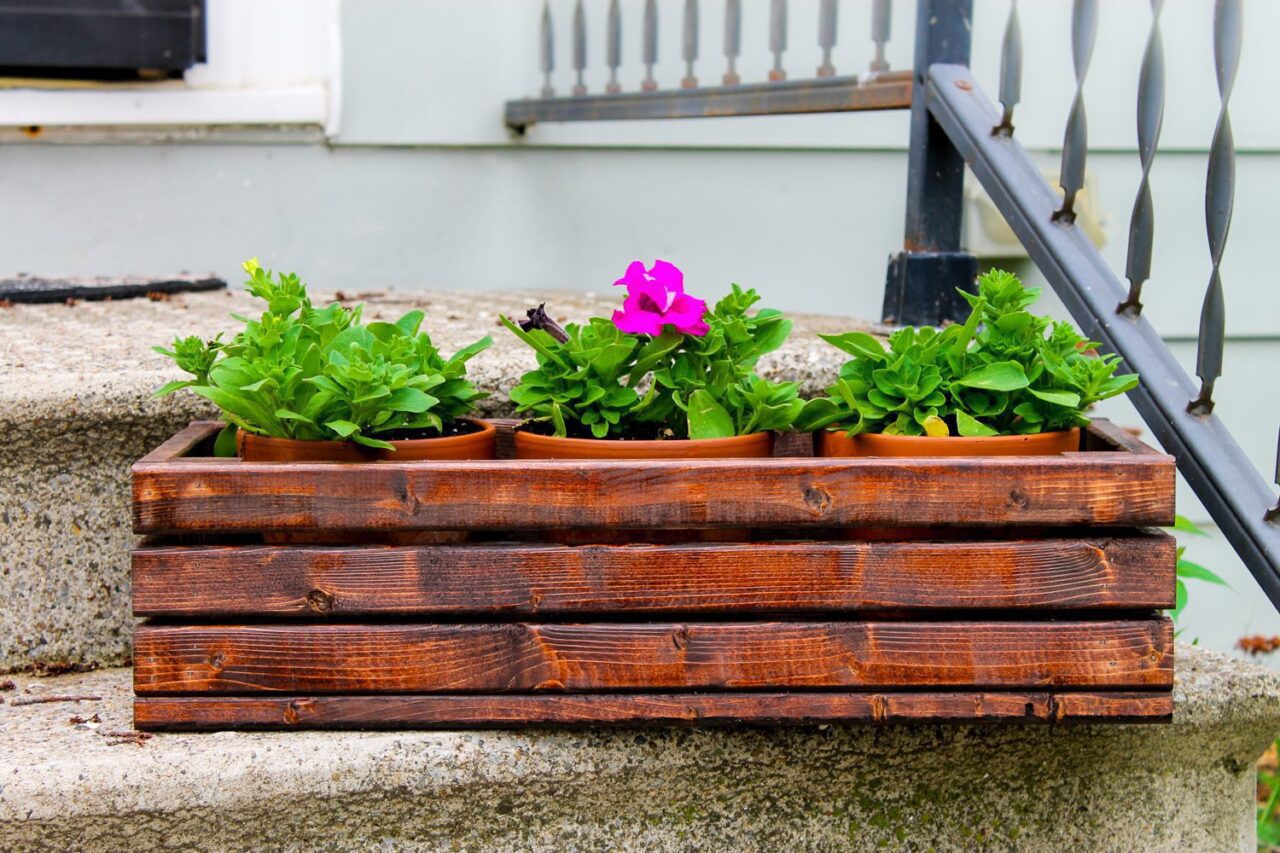 Easy DIY Planter Box - WholeMade Homestead