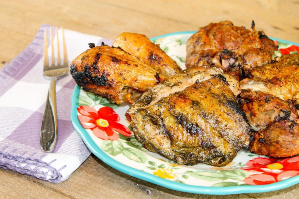 Grilled Garlic Chicken - WholeMade Homestead