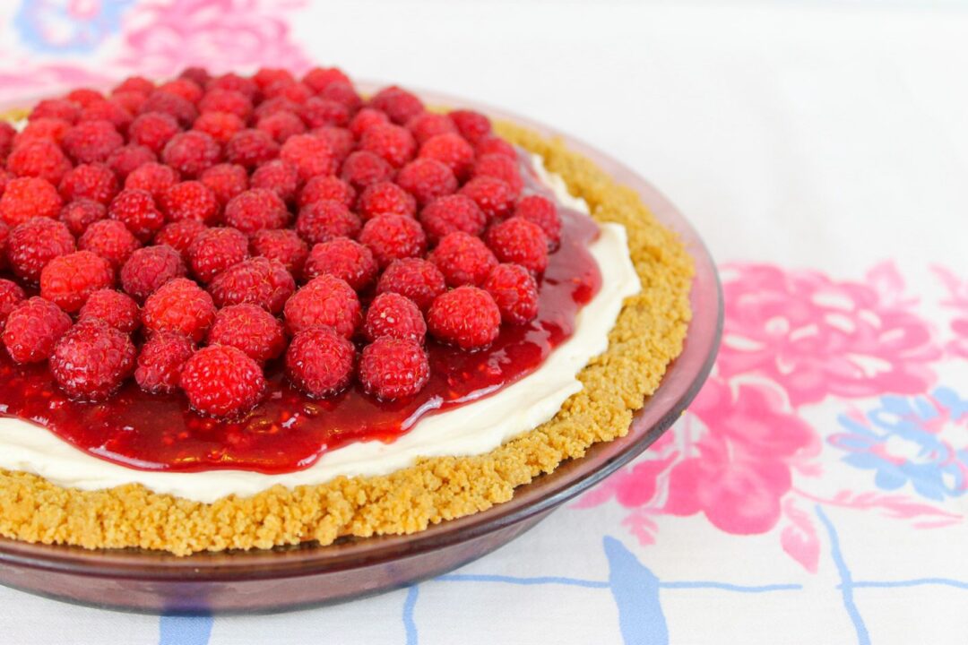 Raspberry Cream Pie - WholeMade Homestead