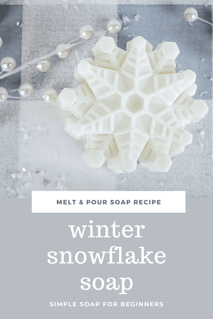 DIY Snowflake Soap - WholeMade Homestead