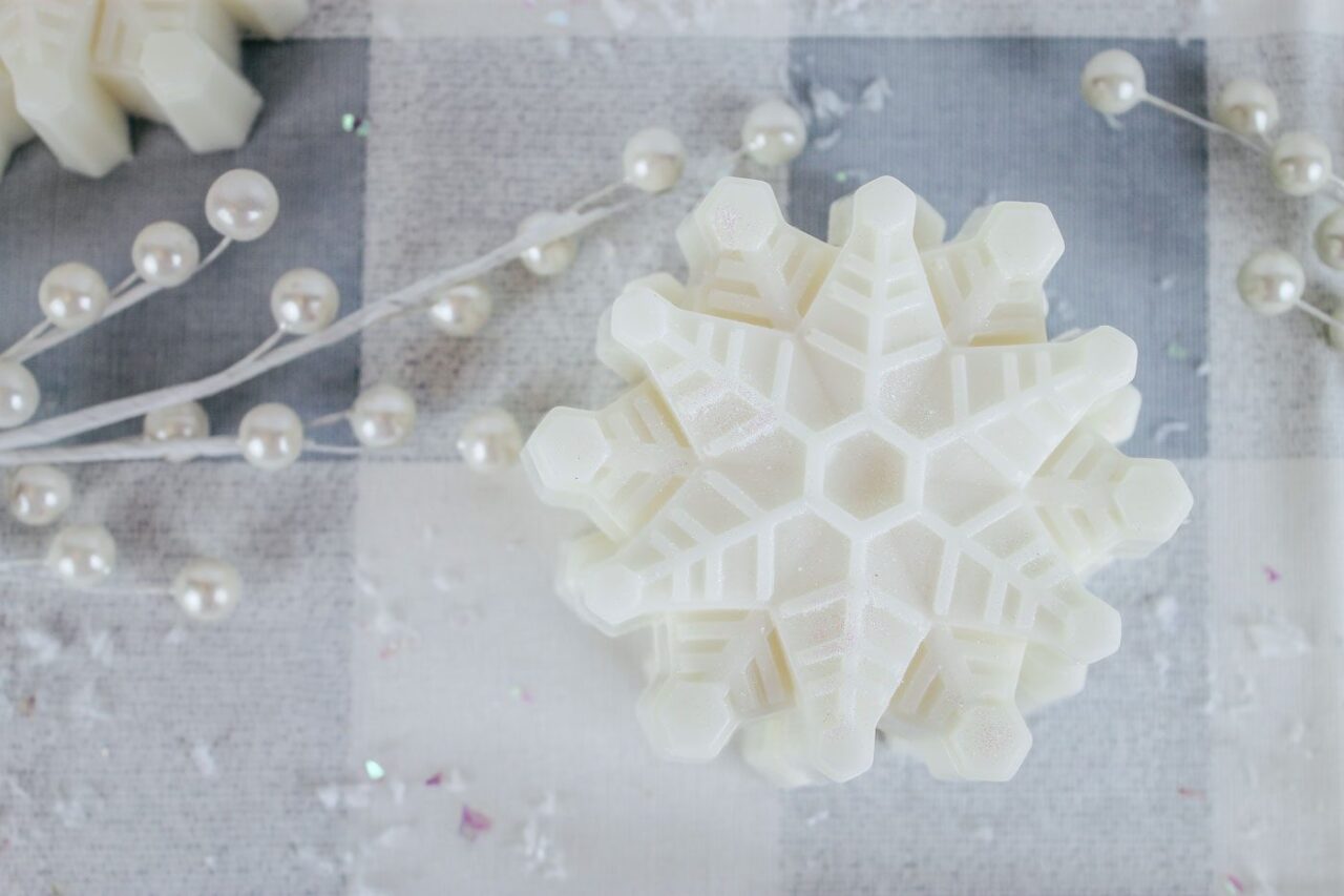 DIY Snowflake Soap - WholeMade Homestead