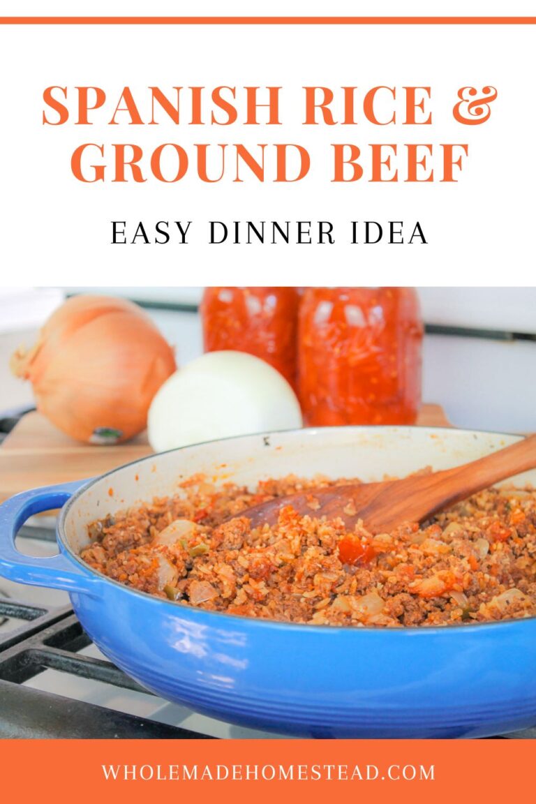 Spanish Rice & Ground Beef - WholeMade Homestead