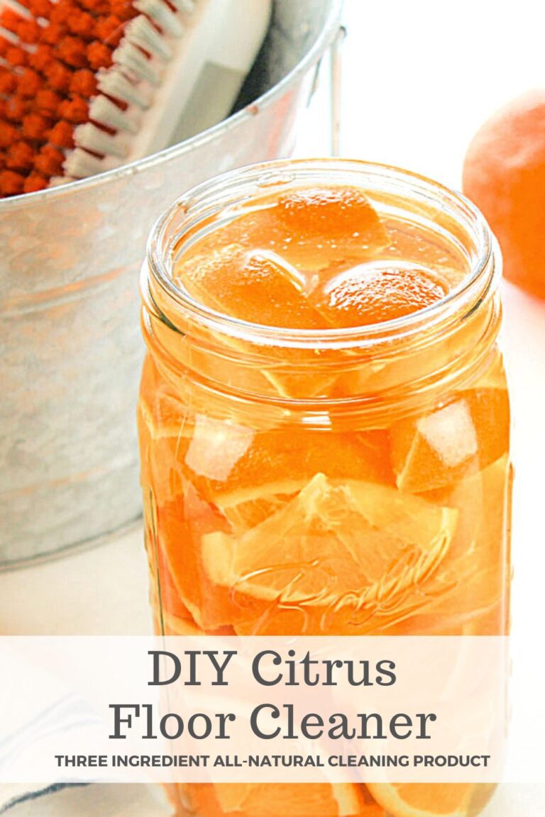 DIY Citrus Floor Cleaner - WholeMade Homestead