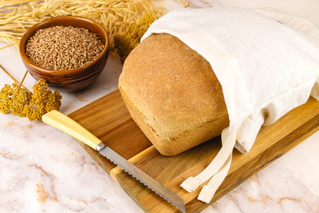 DIY Reusable Bread Bag - WholeMade Homestead